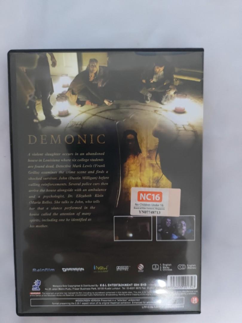 Demonic DVD movie, Hobbies & Toys, Music & Media, CDs & DVDs on Carousell
