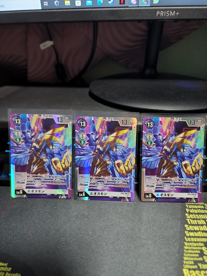 Digimon jap, eosmon bt6-086 SR, Hobbies & Toys, Memorabilia ...