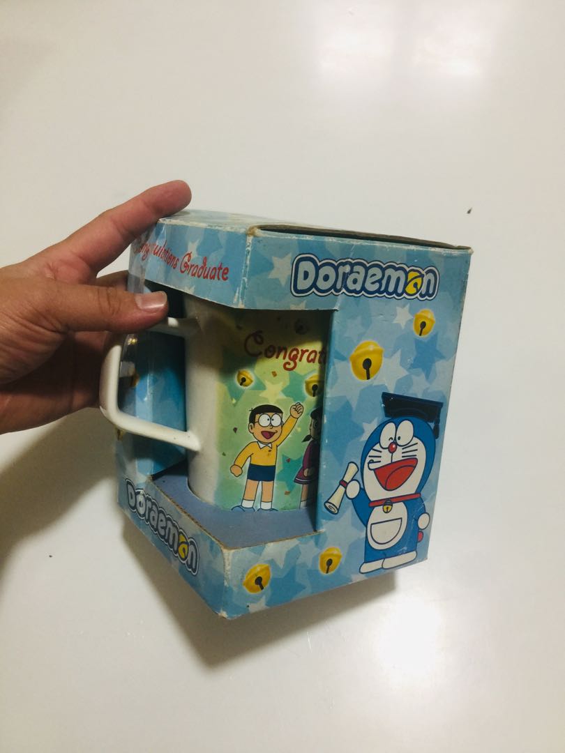 DORAEMON Tall and big mug, Hobbies & Toys, Toys & Games on Carousell