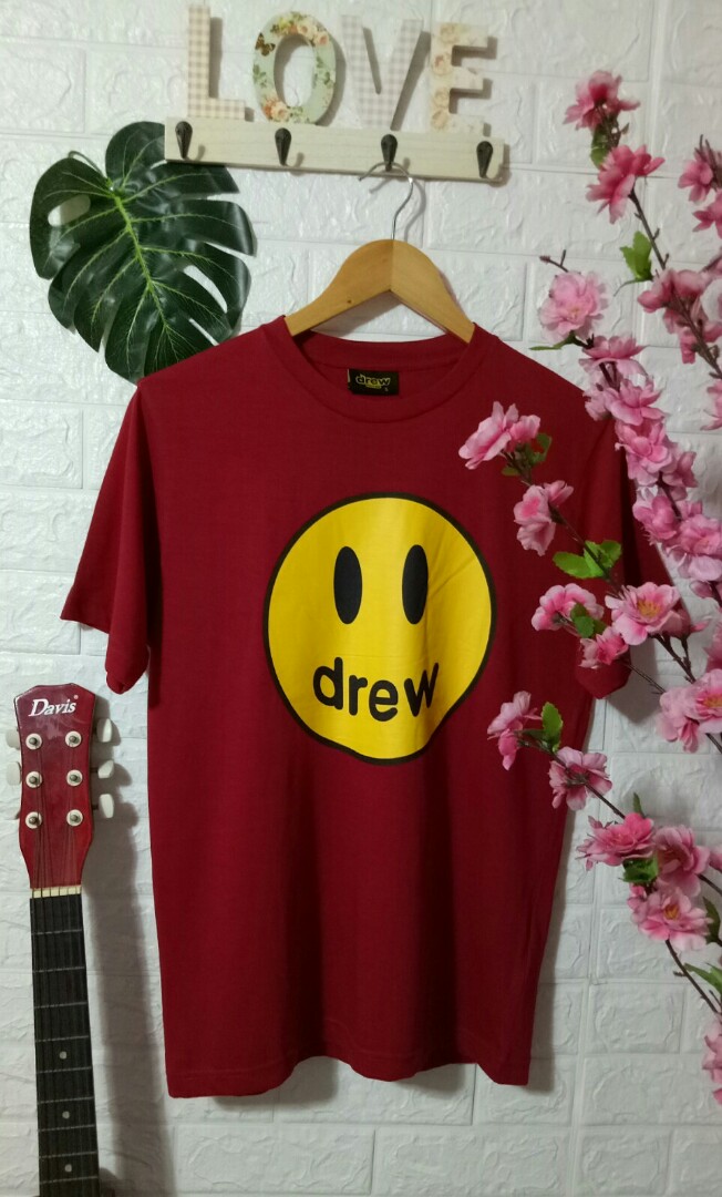 Drew House Logo Red Tshirt, Women's Fashion, Tops, Shirts on Carousell