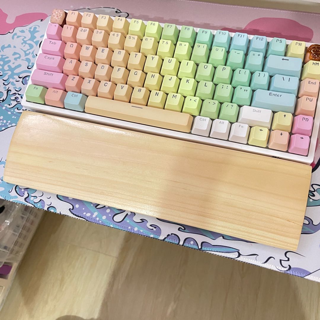 Ergonomic Solid wood Wrist Rest with Anti Slip Rubber/Mechanical ...