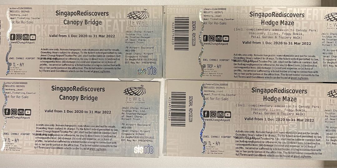 FREE Jewel Hedge Maze and Canopy Bridge Tickets, Tickets & Vouchers ...