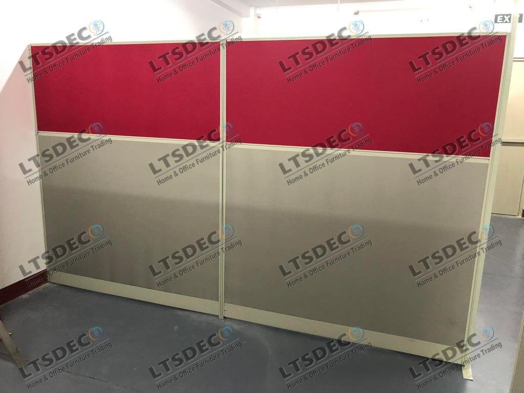 FREESTANDING FULL FABRIC WALL PANEL OFFICE PARTITIONS, Furniture & Home ...