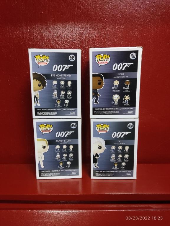 Funko - Bond Girls set - M , Honey Ryder , Eve Moneypenny , Nomi ...