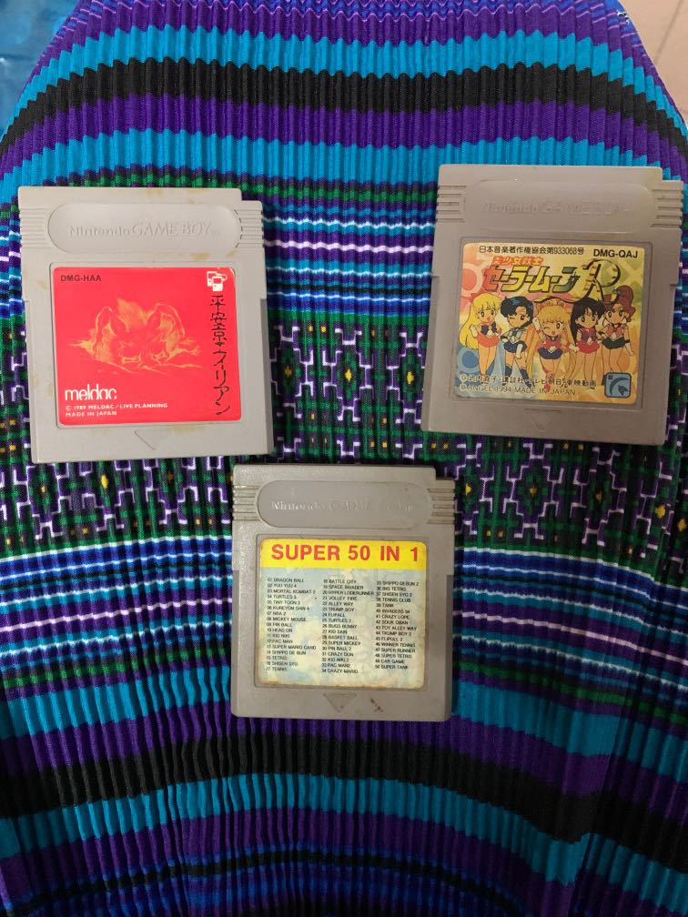 Game boy 遊戲帶 super 50 in 1 美少女戰士 meldac, 電子遊戲, 電子遊戲, Nintendo 任天堂 ...