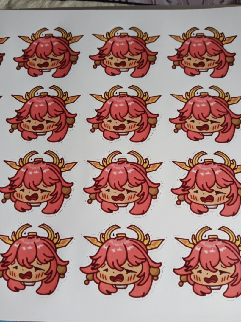 [GENSHIN IMPACT] YAE MIKO STICKER {HANDMADE}, Hobbies & Toys ...