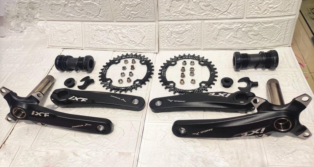 Hollowtech Crankset and Chain ring, Sports Equipment, Bicycles & Parts ...