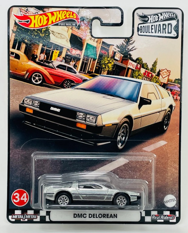 Hot Wheels Boulevard DMC Delorean Premium Back to the Future 1/64 1:64 ...