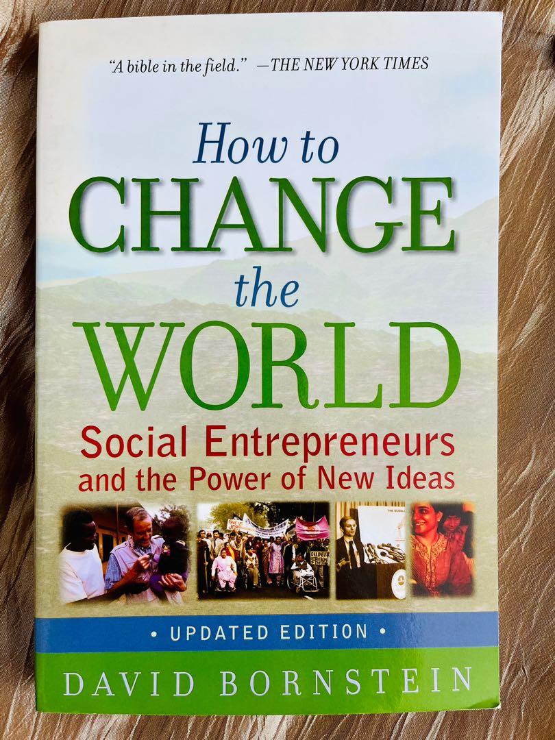 (Free delivery) How to Change the World by David Bornstein, Hobbies ...