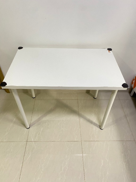 Ikea White Table, Computer Table, Study Desk, LINNMON/ADILS 100x60 cm ...