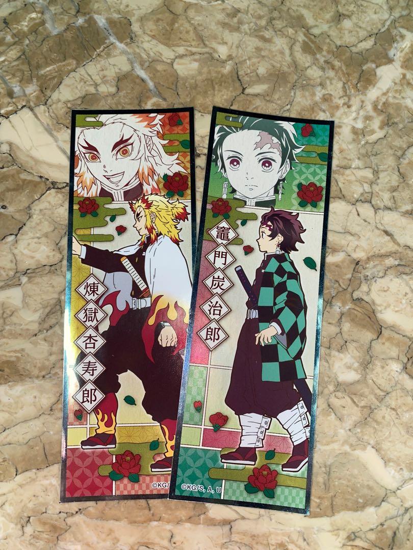Kimetsu no Yaiba/ Demon Slayer Sticker Bookmark (Rengoku & Tanjiro ...