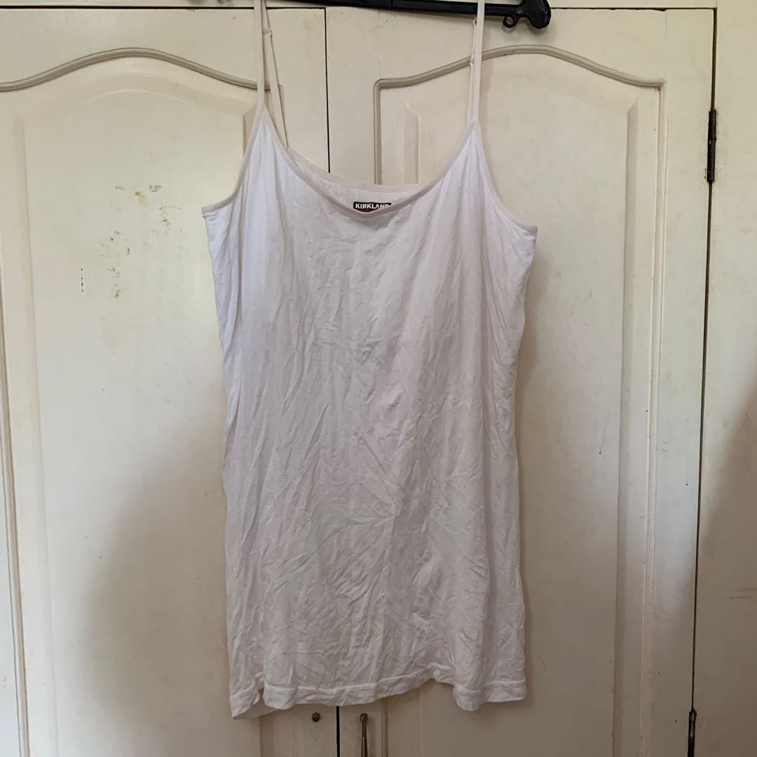 Kirkland White Sando, Women's Fashion, Tops, Sleeveless on Carousell