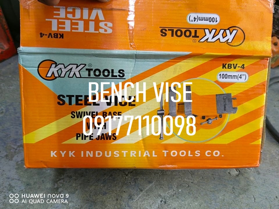 KYK Bench Vise, Commercial & Industrial, Construction Tools & Equipment ...