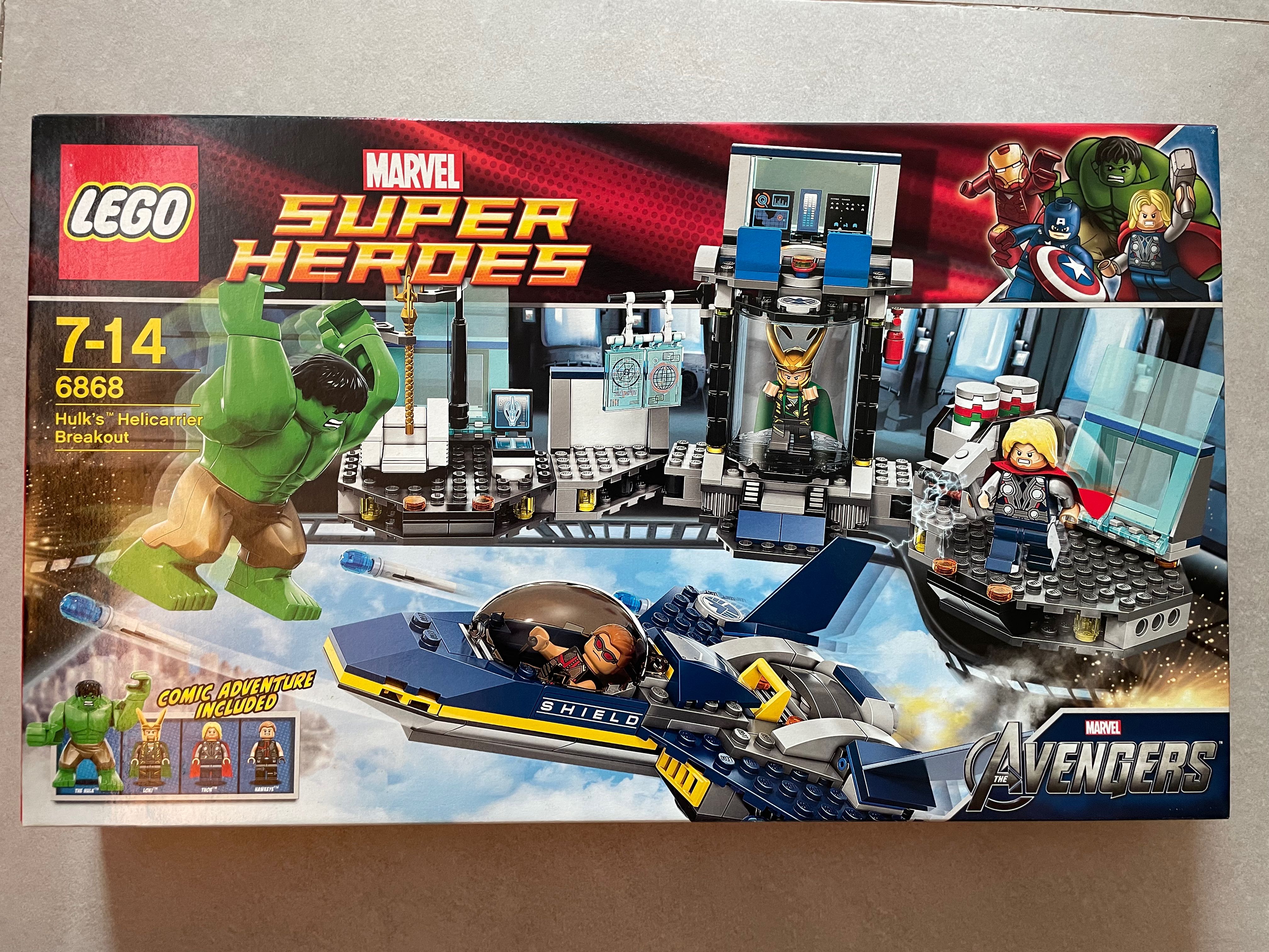 LEGO 6868, Hulk's Helicarrier Breakout, LEGO Marvel, 興趣及遊戲, 玩具 & 遊戲類 ...