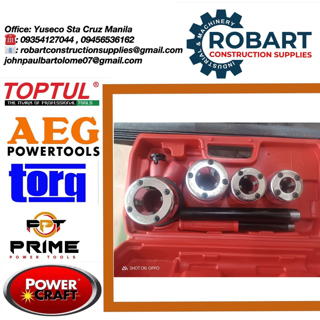 Manual pipe threader, Commercial & Industrial, Construction Tools ...