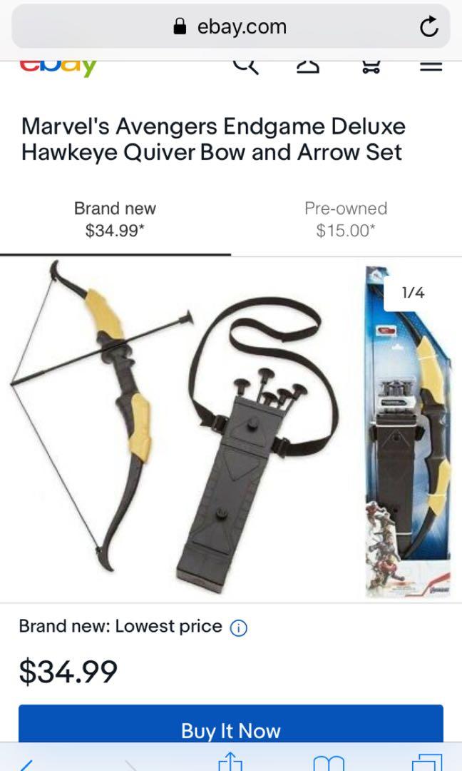 Marvel's Avengers Endgame Deluxe Hawkeye Quiver Bow DISNEY STORE LONDON ...