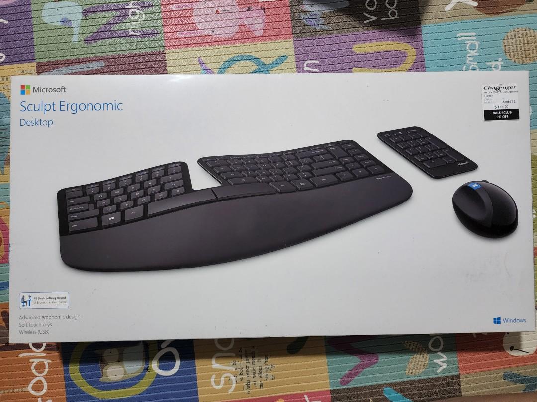 Microsoft sculpt ergonomic keyboard and mouse, Computers & Tech, Parts ...