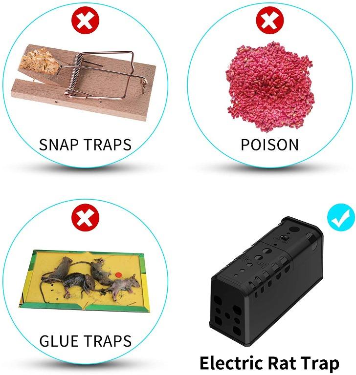 Mouse Traps,Electronic Mouse Trap,Rat Trap for 100% Instant & Humane ...