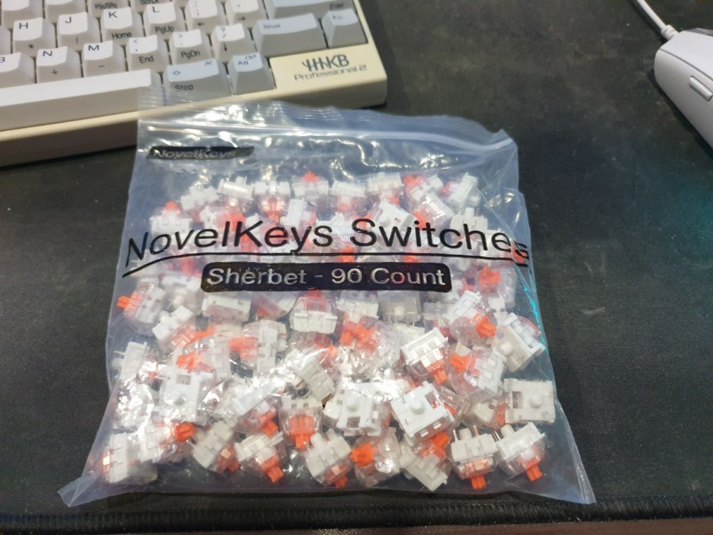 Novelkeys NK Sherbet mechanical keyboard switch (90 pcs), Computers ...