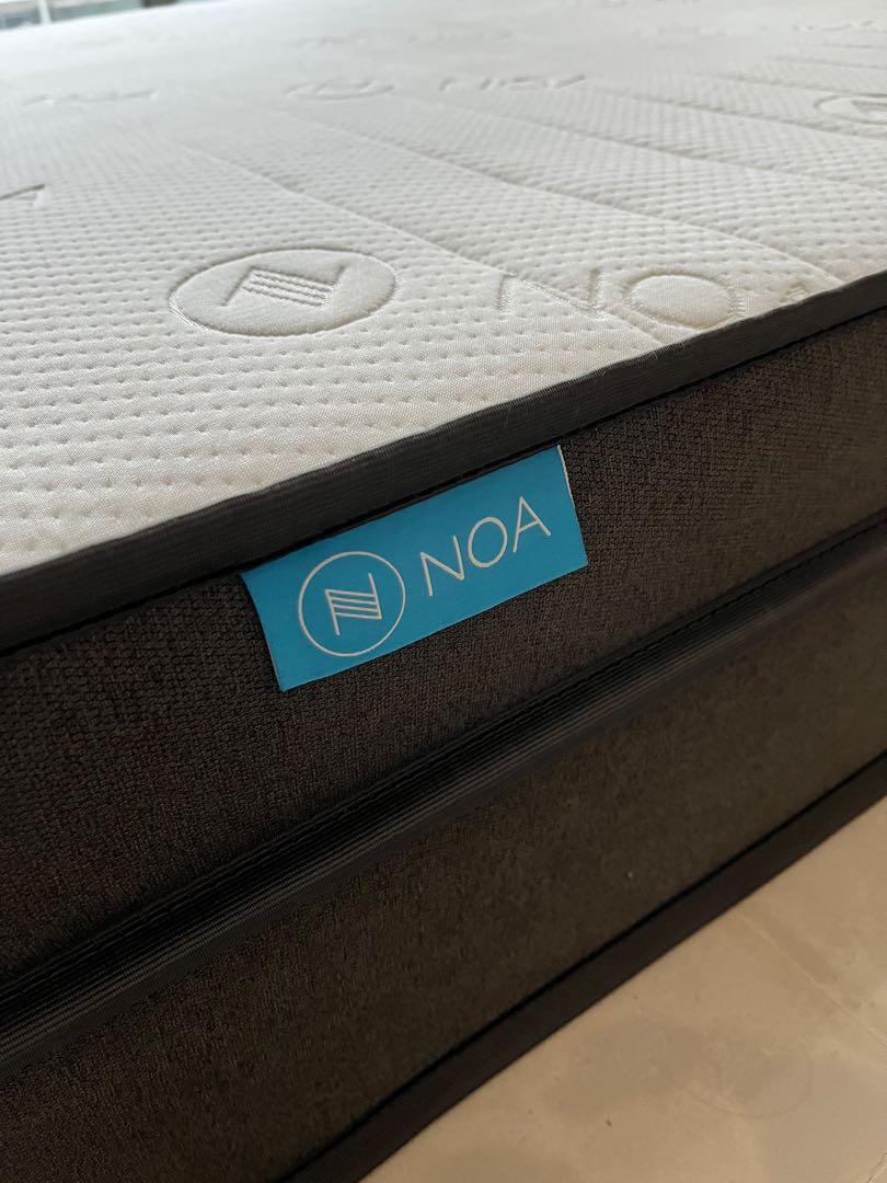 NOA mattress Queen with foam and gel layers, Furniture & Home Living ...