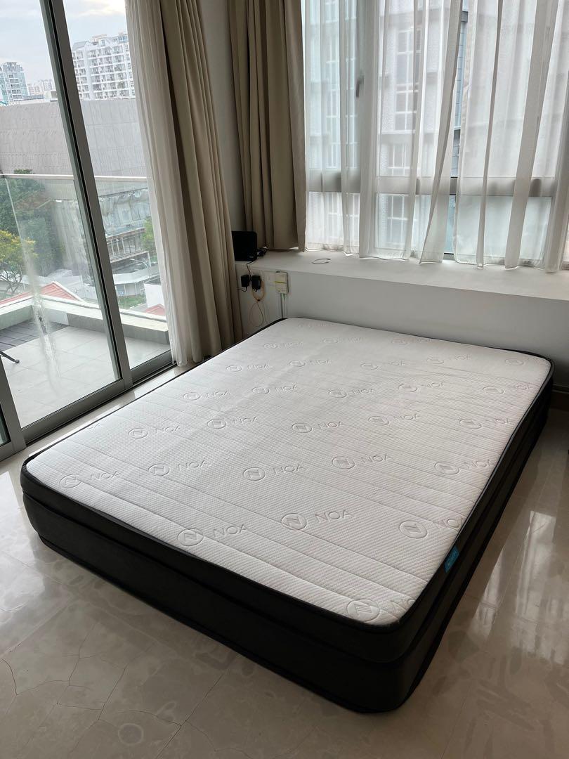 NOA mattress Queen with foam and gel layers, Furniture & Home Living ...