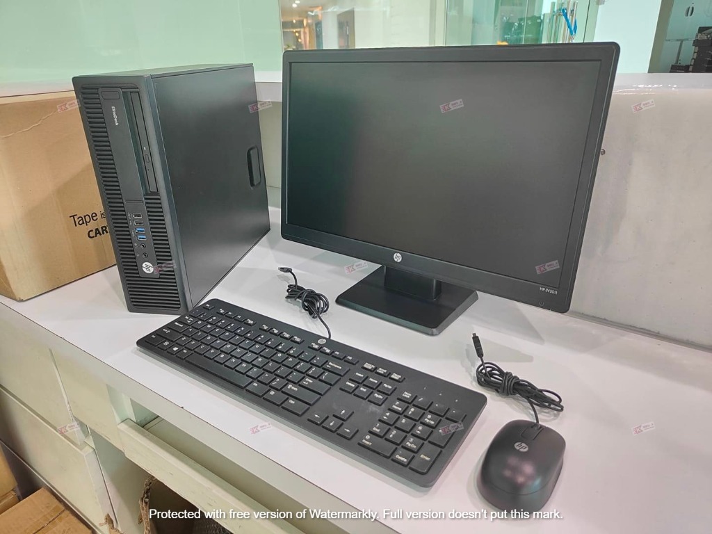 Original HP Full Set PC with Monitor Keyboard Mouse Completed Set ...