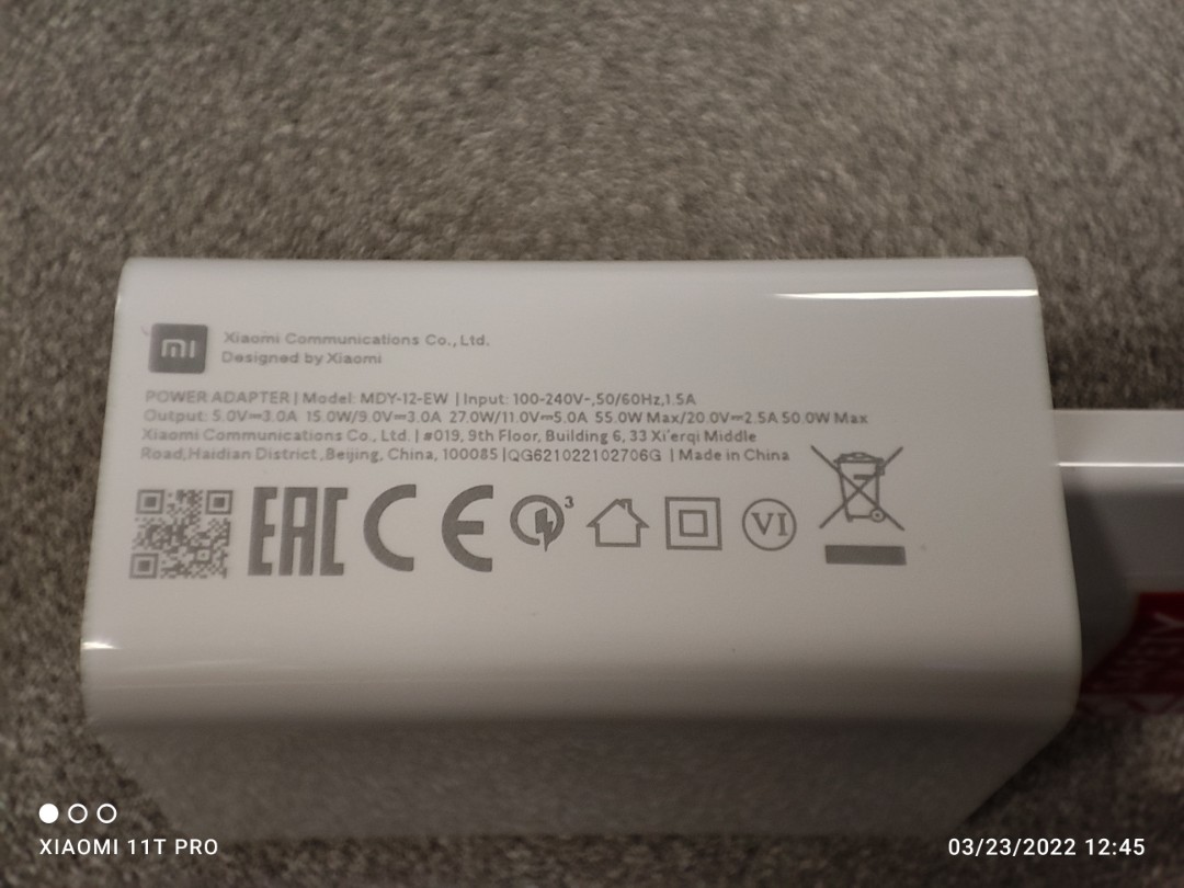 Original Xiaomi 55w Charger, Mobile Phones & Gadgets, Mobile Phones ...