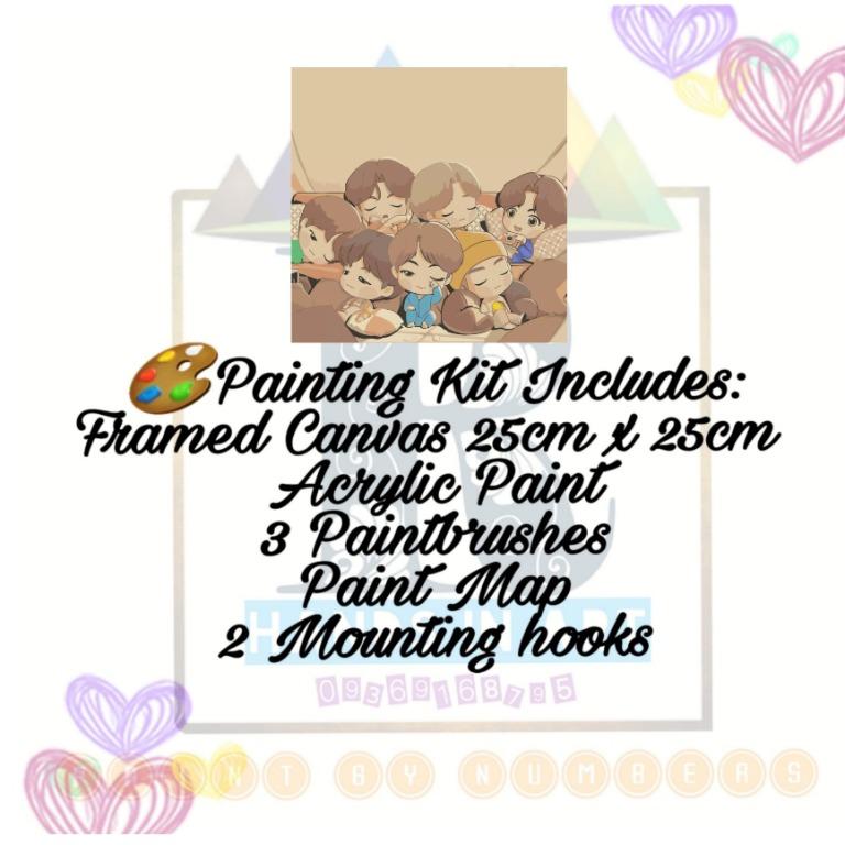 Paint By Numbers BTS Life Goes On, Hobbies & Toys, Stationary & Craft ...