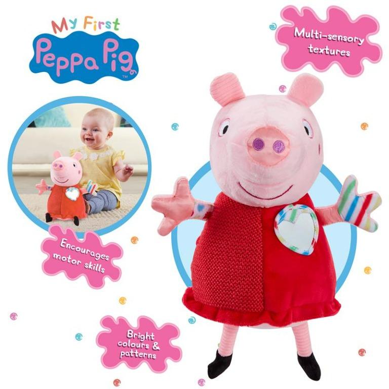 PEPPA PIG Peppa Sensory soft toy, Hobbies & Toys, Toys & Games on Carousell