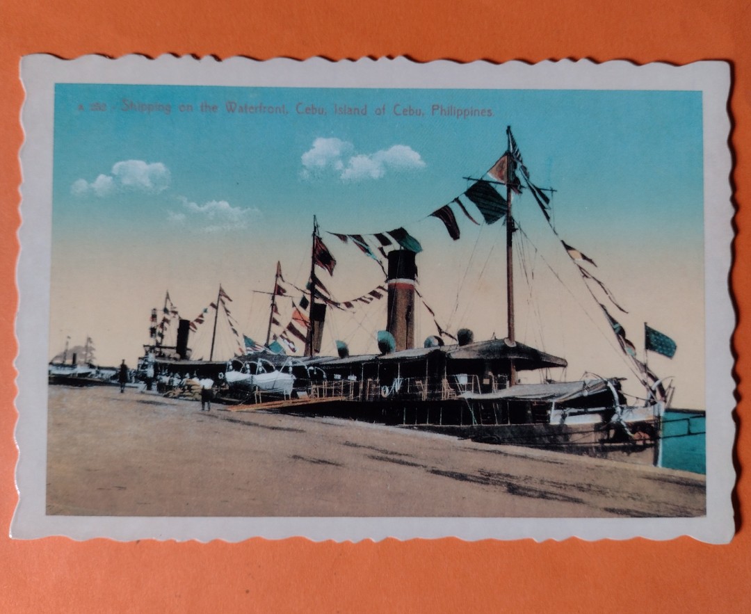 Philippines Postcard ( vintage ) : Shipping on the Waterfront , Cebu ...