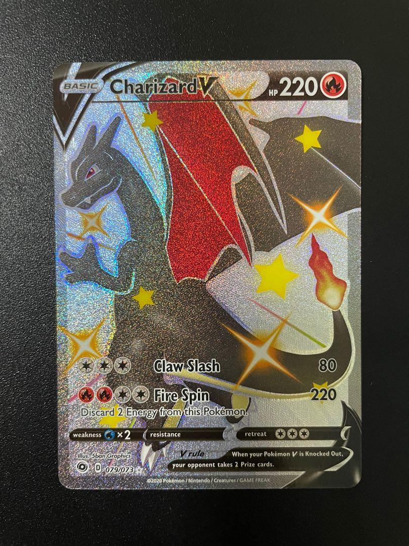 Pokemon TCG Charizard V - 079/073 - Shiny Ultra Rare Champion's Path ...