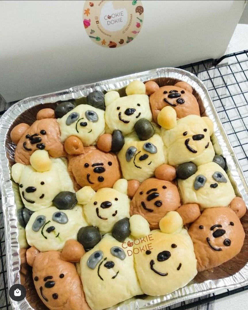 Cute Pull apart Milk Bun, Food & Drinks, Homemade Bakes on Carousell