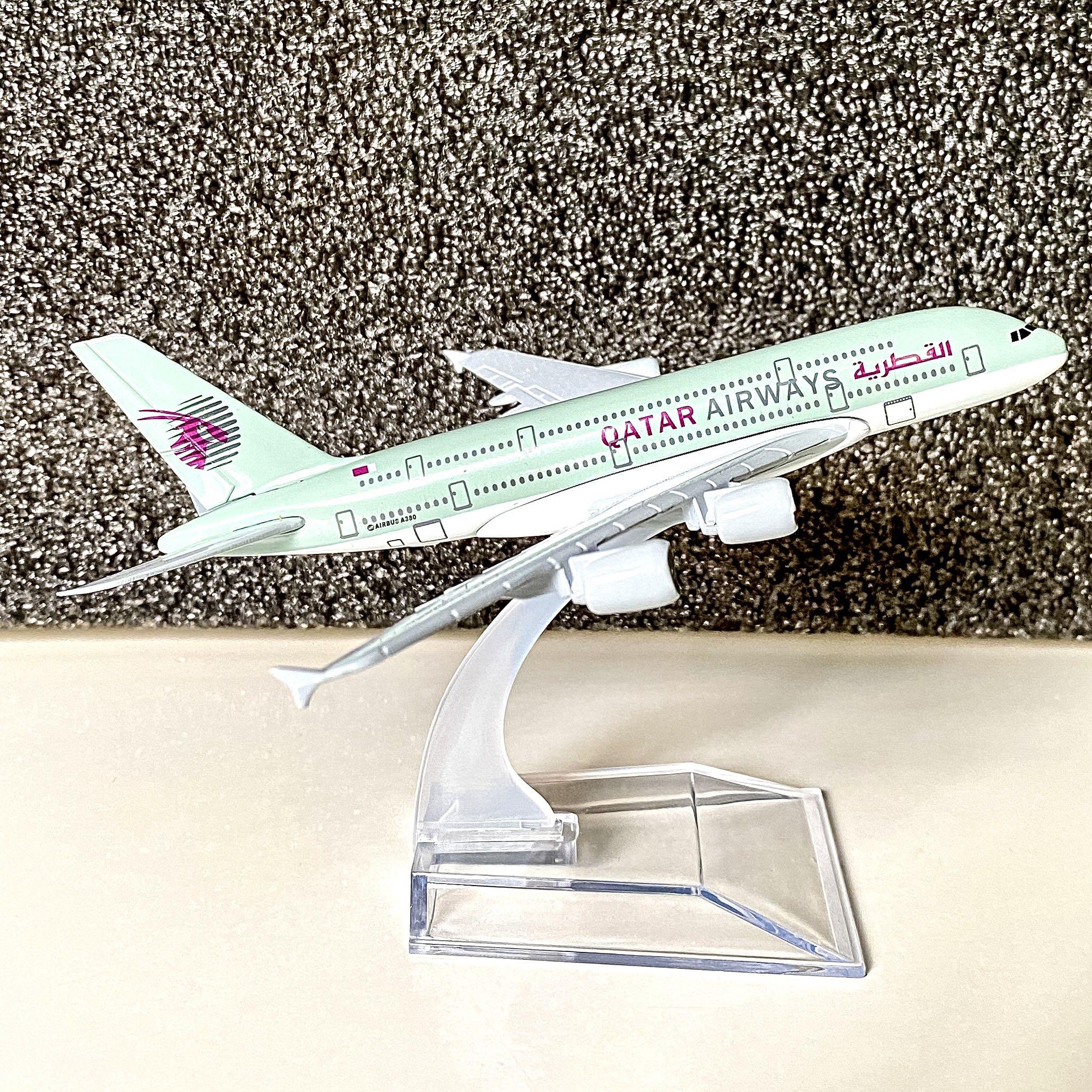 Qatar Airways Airbus A380-800 16cm airplane model, Hobbies & Toys, Toys ...