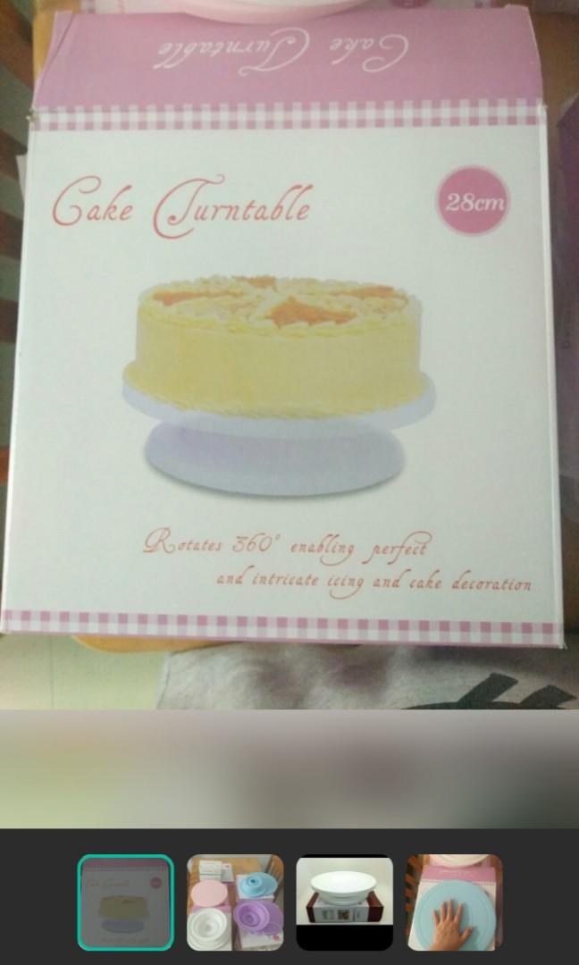 Rolling / turning cake table, Furniture & Home Living, Kitchenware ...