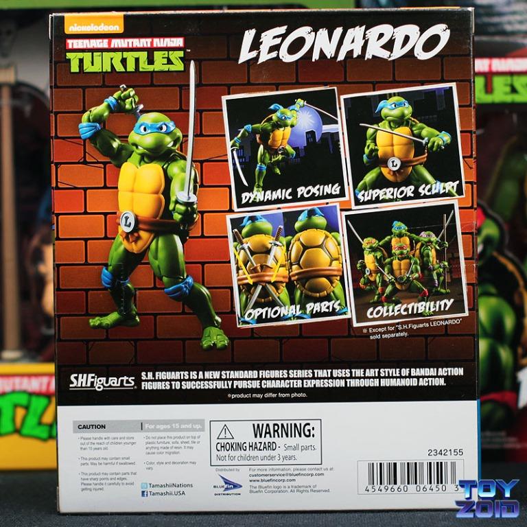 SH Figuarts Teenage Mutant Ninja Turtles TMNT Complete Set SHF Leonardo ...