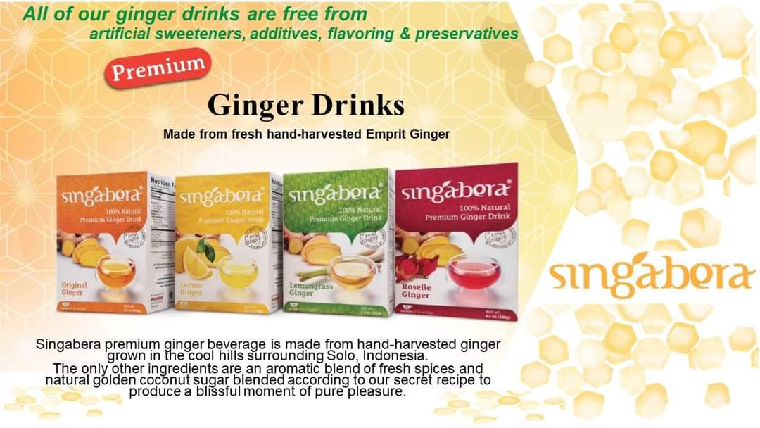 Singabera Premium Ginger Drinks With Organic Coconut Sugar, Food ...
