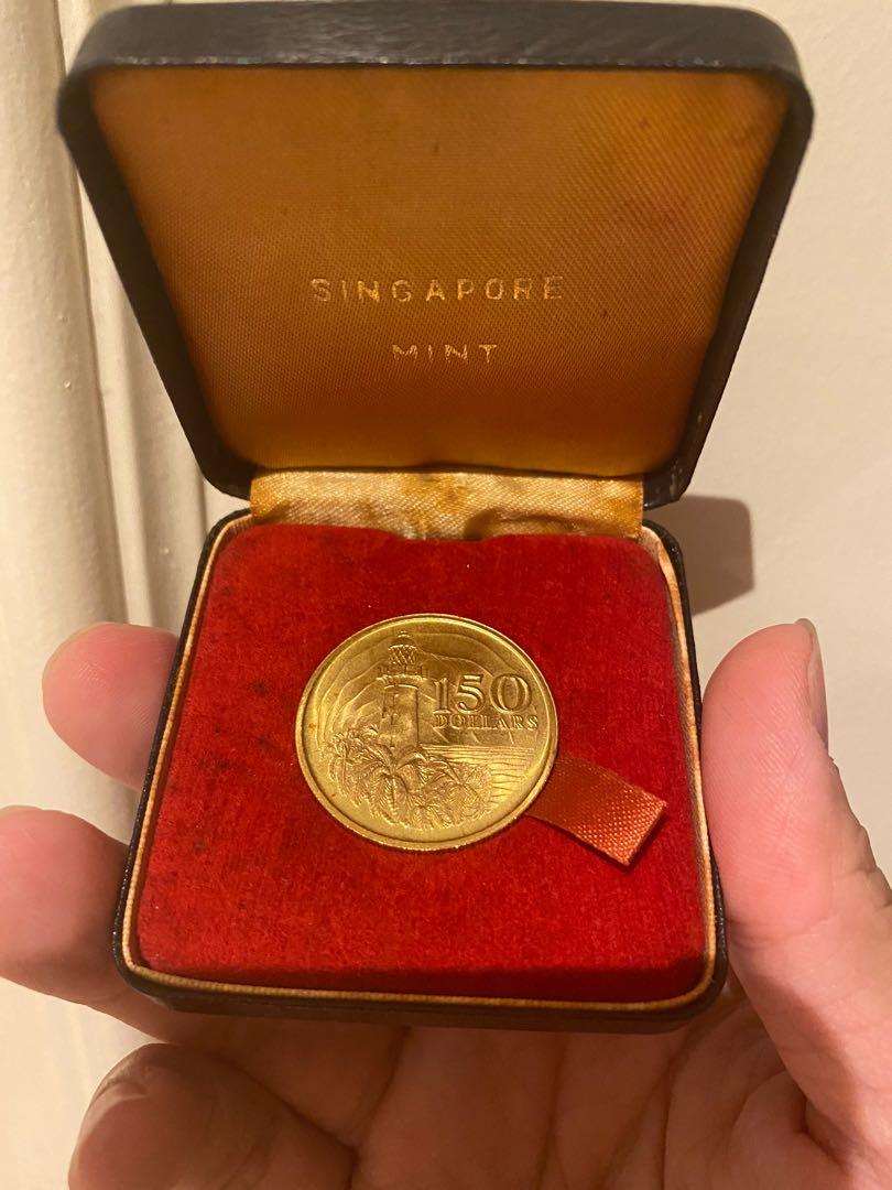 Singapore Mint 150 years Gold Coin, Hobbies & Toys, Memorabilia ...