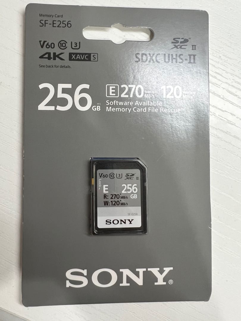 Sony sd card sf-256 行貨5年保, 手提電話, 電話及其他裝置配件, 記憶卡 - Carousell
