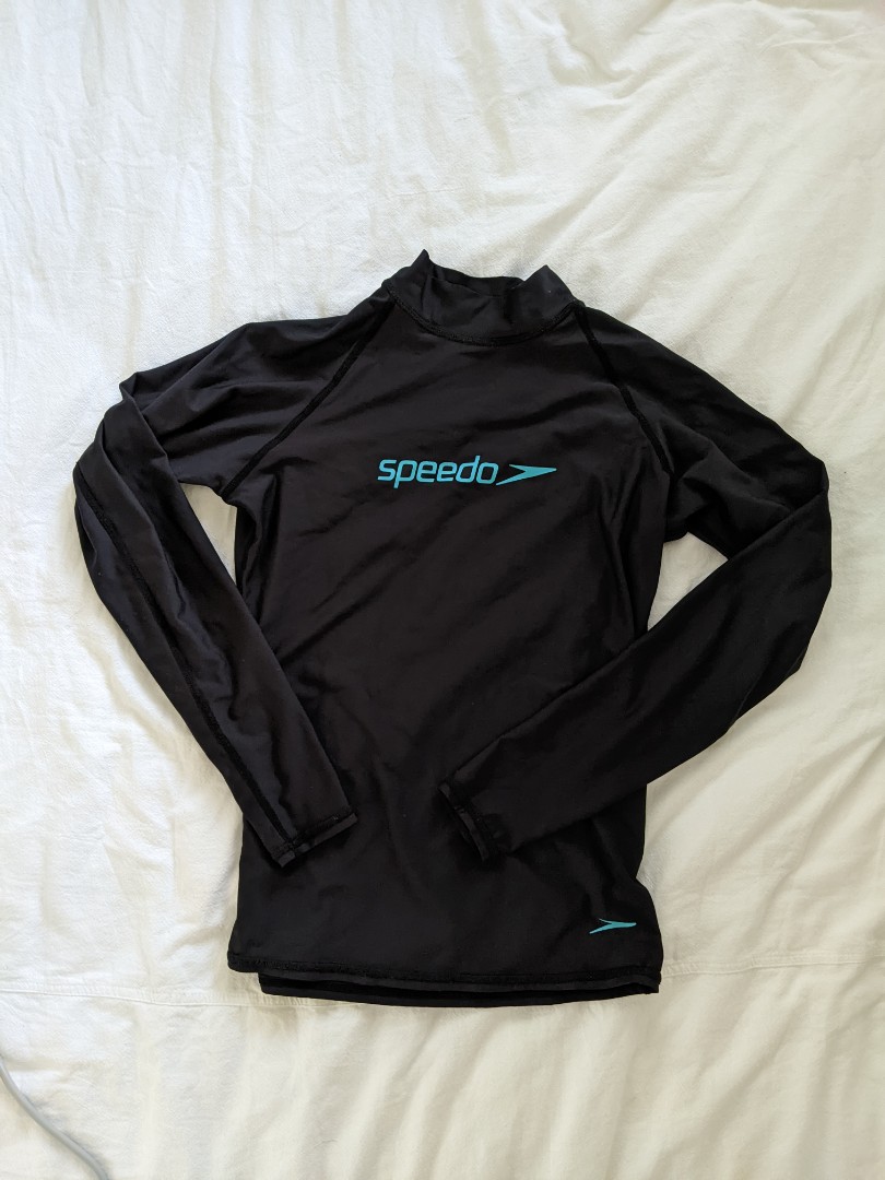 Speedo rash guard, Women's Fashion, Swimwear, Rash guard on Carousell