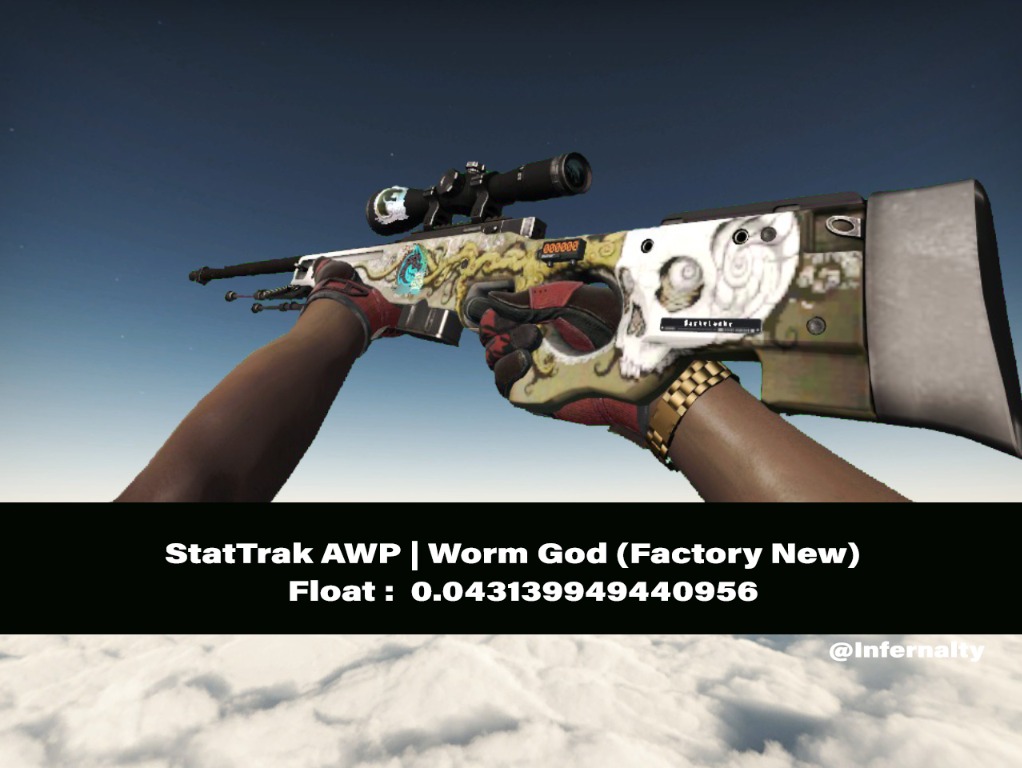 StatTrak AWP Worm God FN CSGO SKINS KNIVES, Video Gaming, Gaming ...
