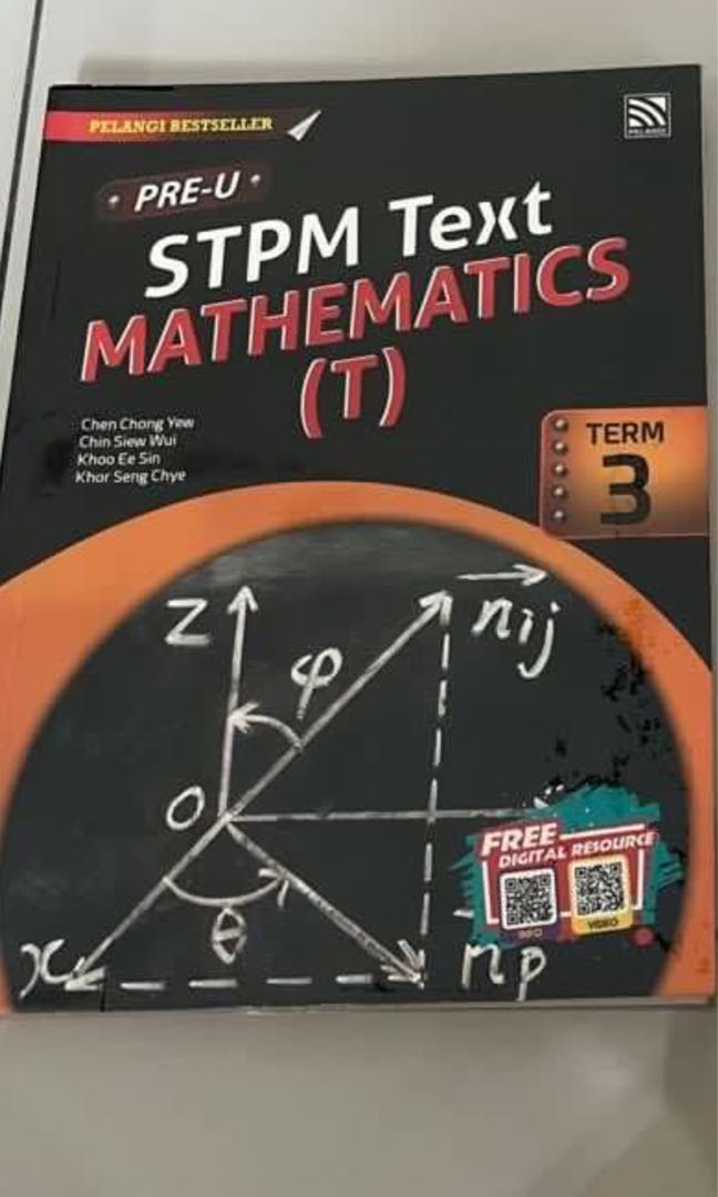 STPM Mathematics (T) Sem 3 Textbook, Hobbies & Toys, Books & Magazines ...