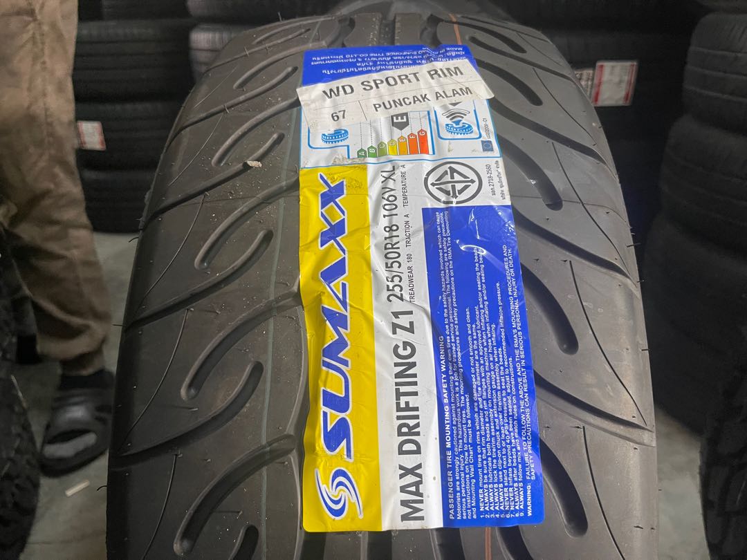 Tayar baru 255 50 18 Sumaxx Z1 semislick 2021 tyre for 4x2 4x4, Auto ...