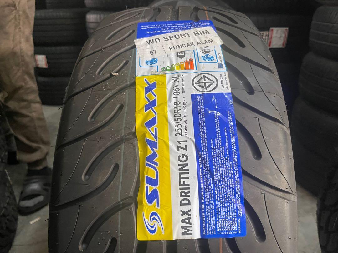 Tayar baru 255 50 18 Sumaxx Z1 semislick 2021 tyre for 4x2 4x4, Auto Accessories on Carousell