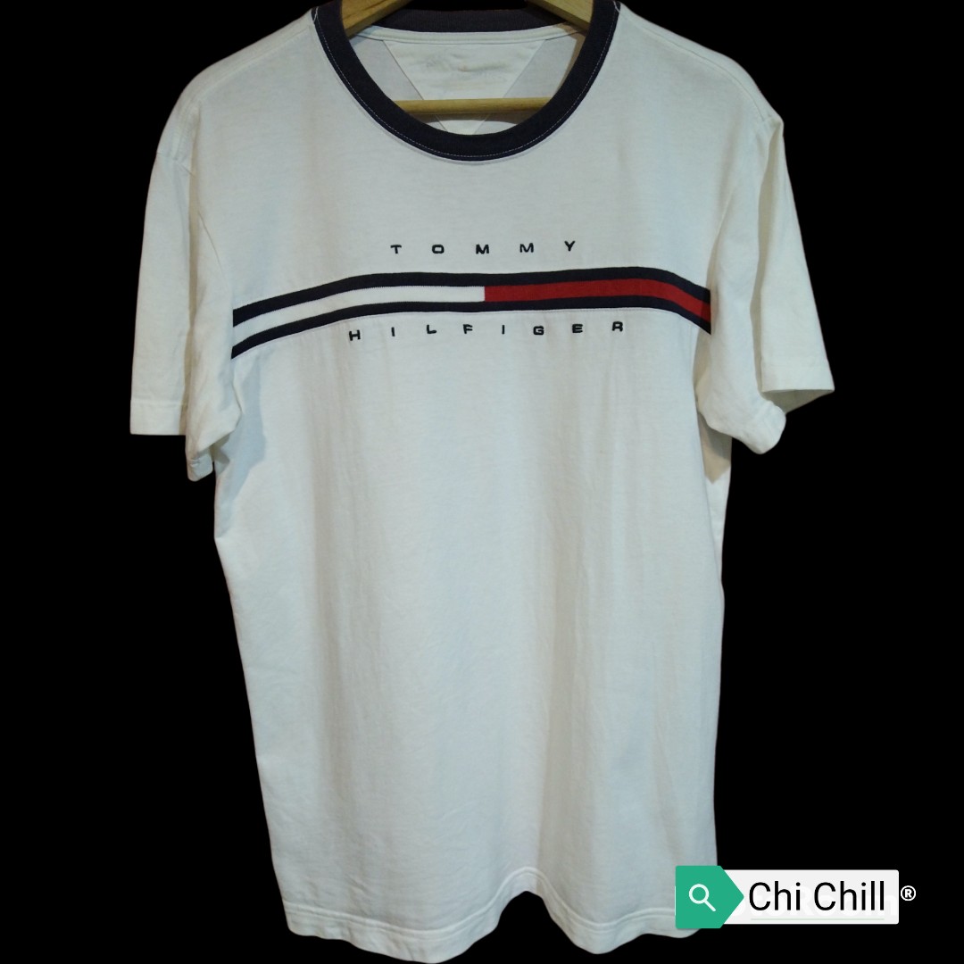 TOMMY HILFIGER TINO LOGO, Men's Fashion, Tops & Sets on Carousell