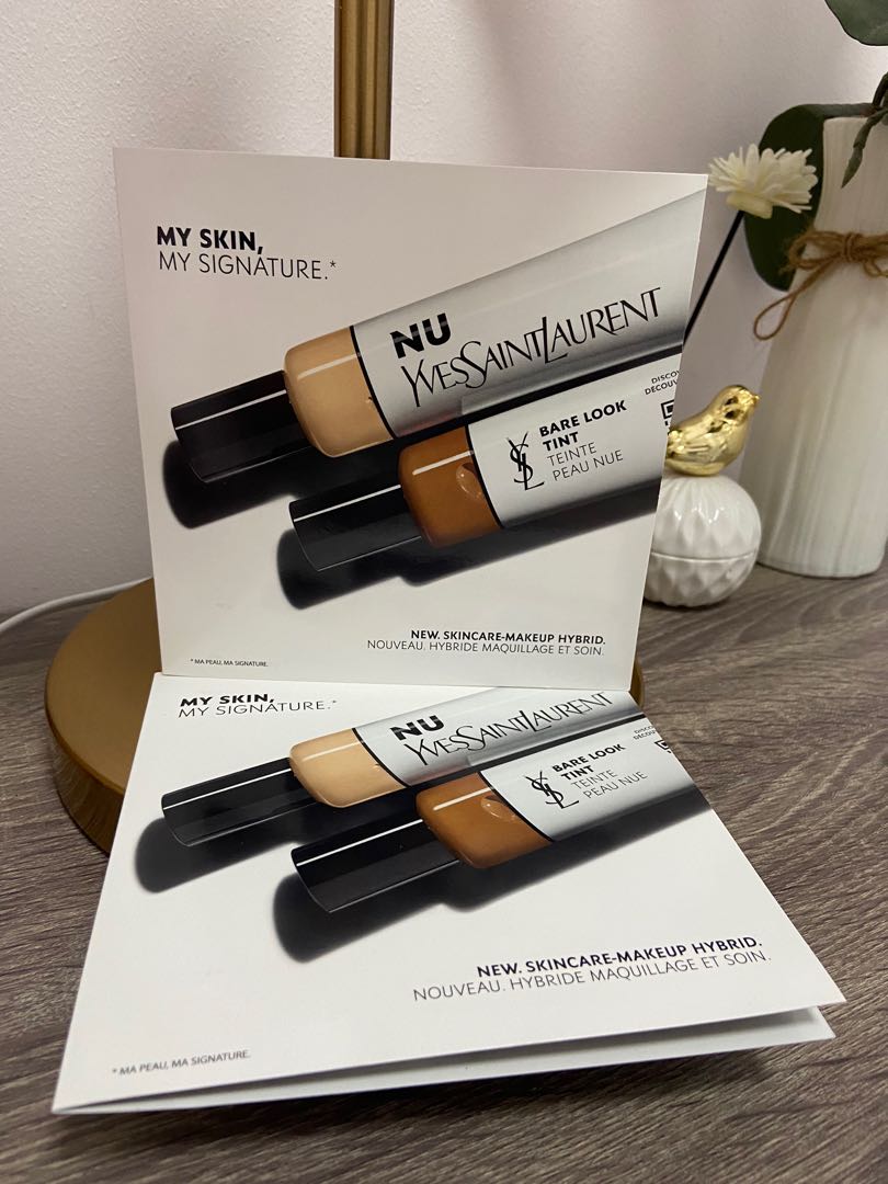 YSL Yves Saint Laurent NU Bare Look Tint Sampler, Beauty & Personal ...