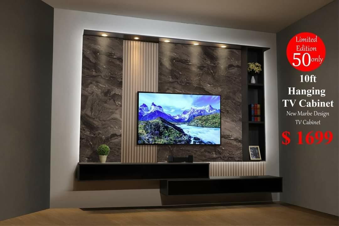 10ft Full height TV console, Furniture & Home Living, Furniture, TV ...