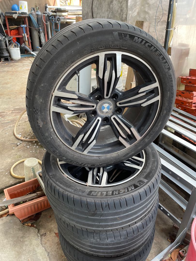17 inch Bmw rims, Car Accessories, Tyres & Rims on Carousell