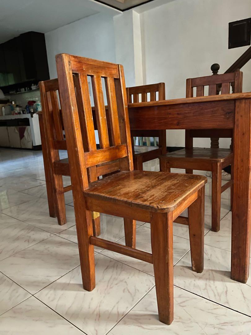 4 seater Palochina Dining Table with Chair, Furniture & Home Living ...