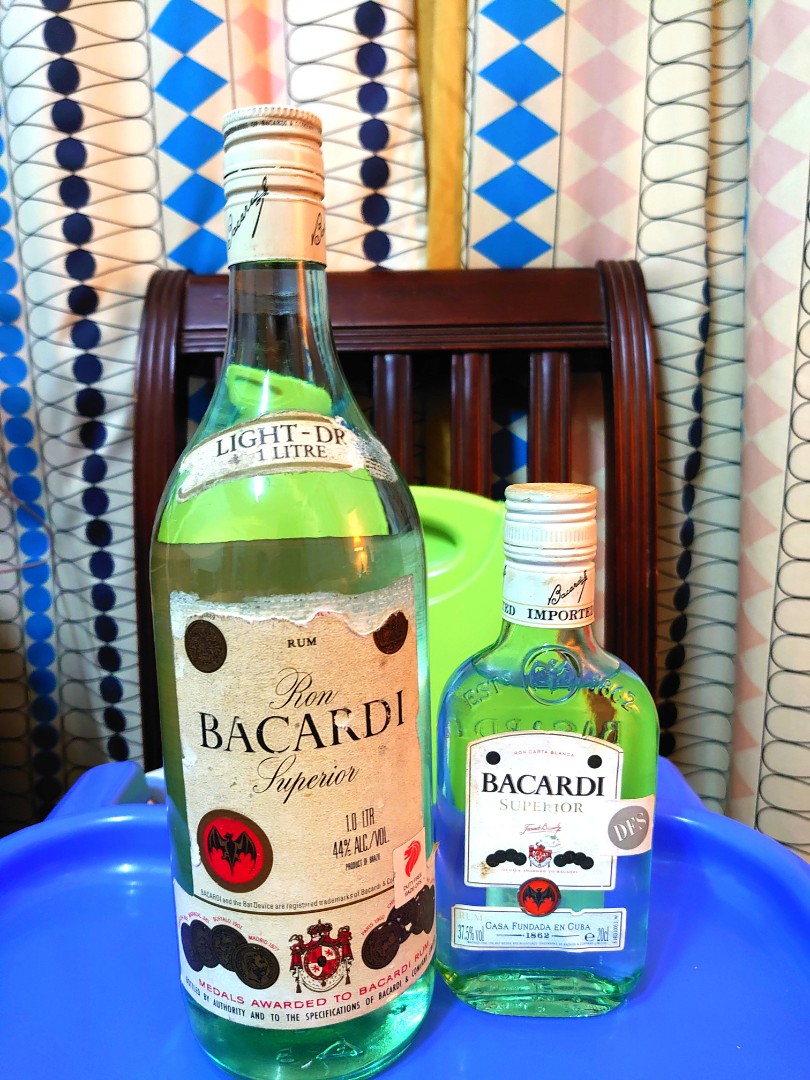 44% alc. Bacardi Myers Havana Captain Morgan Rum, Food & Drinks ...