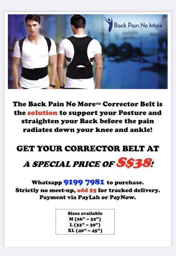 Back Pain No More!, Health & Nutrition, Braces, Support & Protection on ...